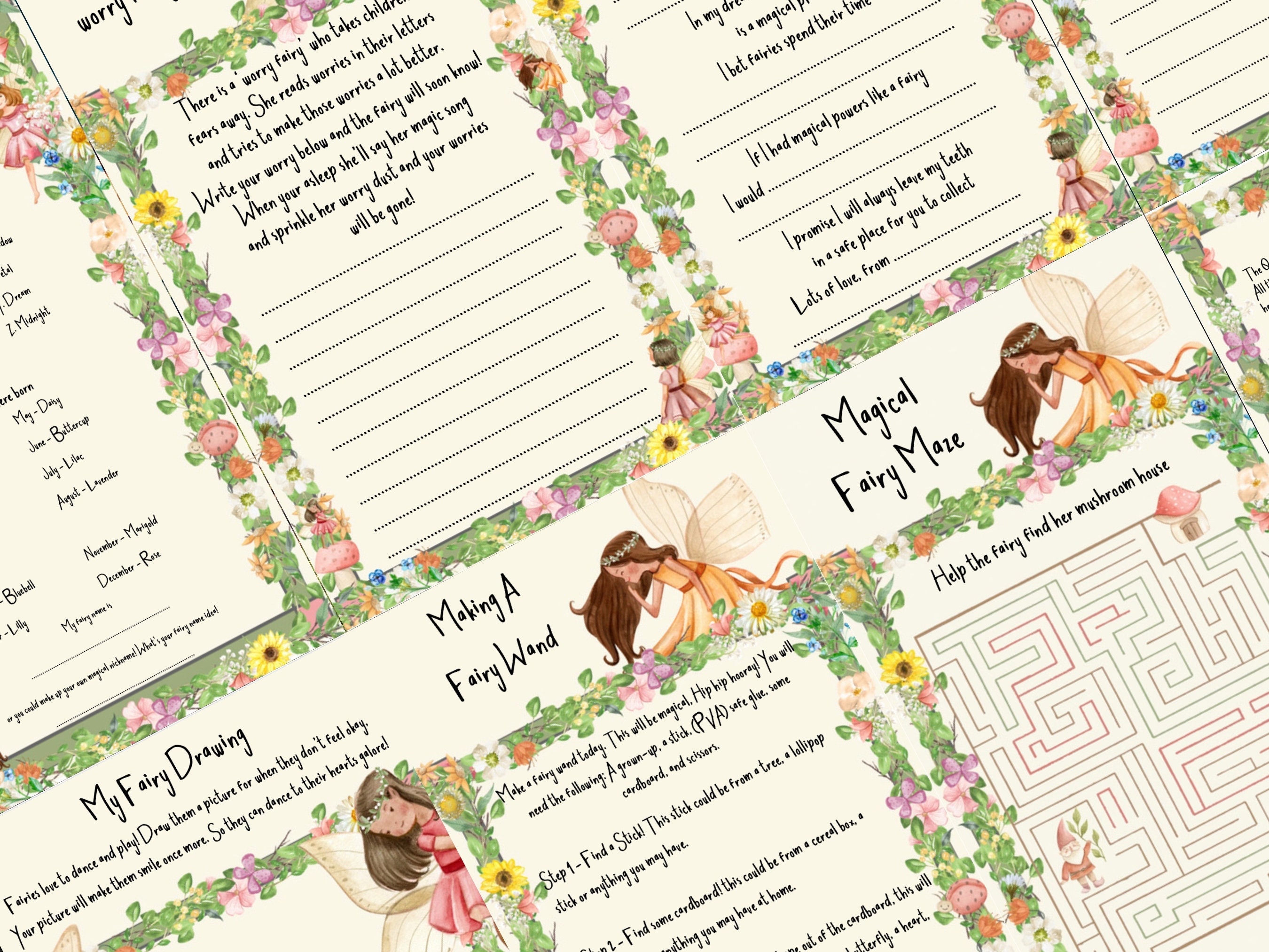 PRINTABLE Tooth Fairy Activities for Kids Lost Tooth Note - Etsy