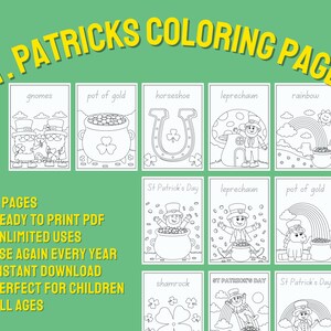 PRINTABLE St Patrick's Day Coloring Pages for Kids Classroom Activities ...