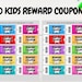 PRINTABLE REWARD COUPON Reward Ticket Rainbow Clipart Printable Coupon ...