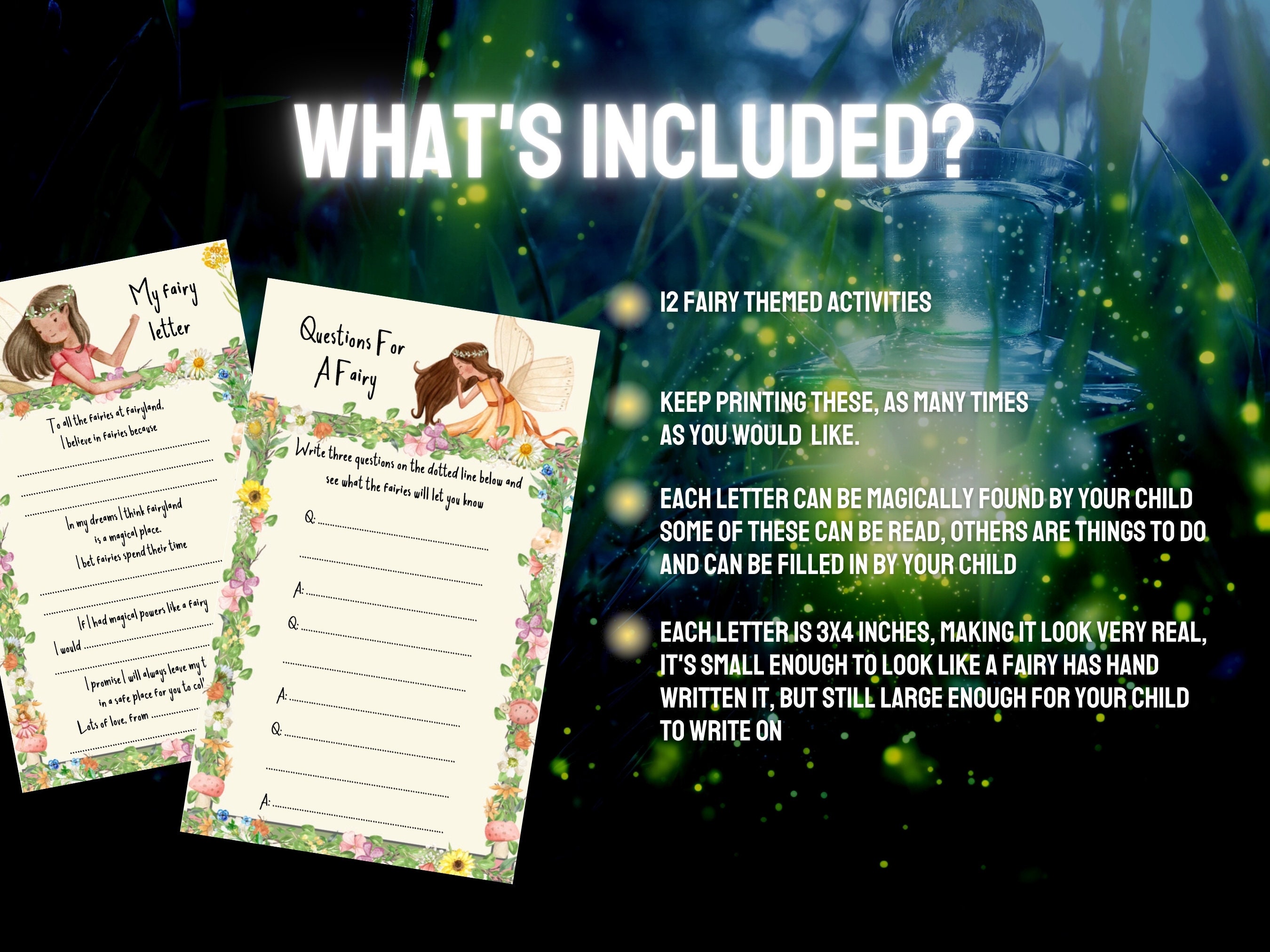 PRINTABLE Tooth Fairy Activities for Kids Lost Tooth Note | Etsy