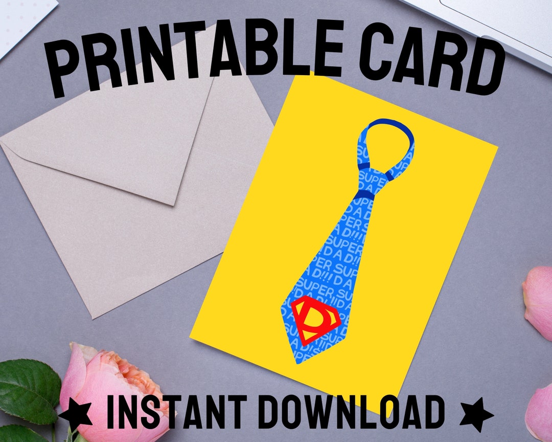 Super Dad Fathers Day Card, Fathers Day, Fathers Day Gift, Dad Card ...