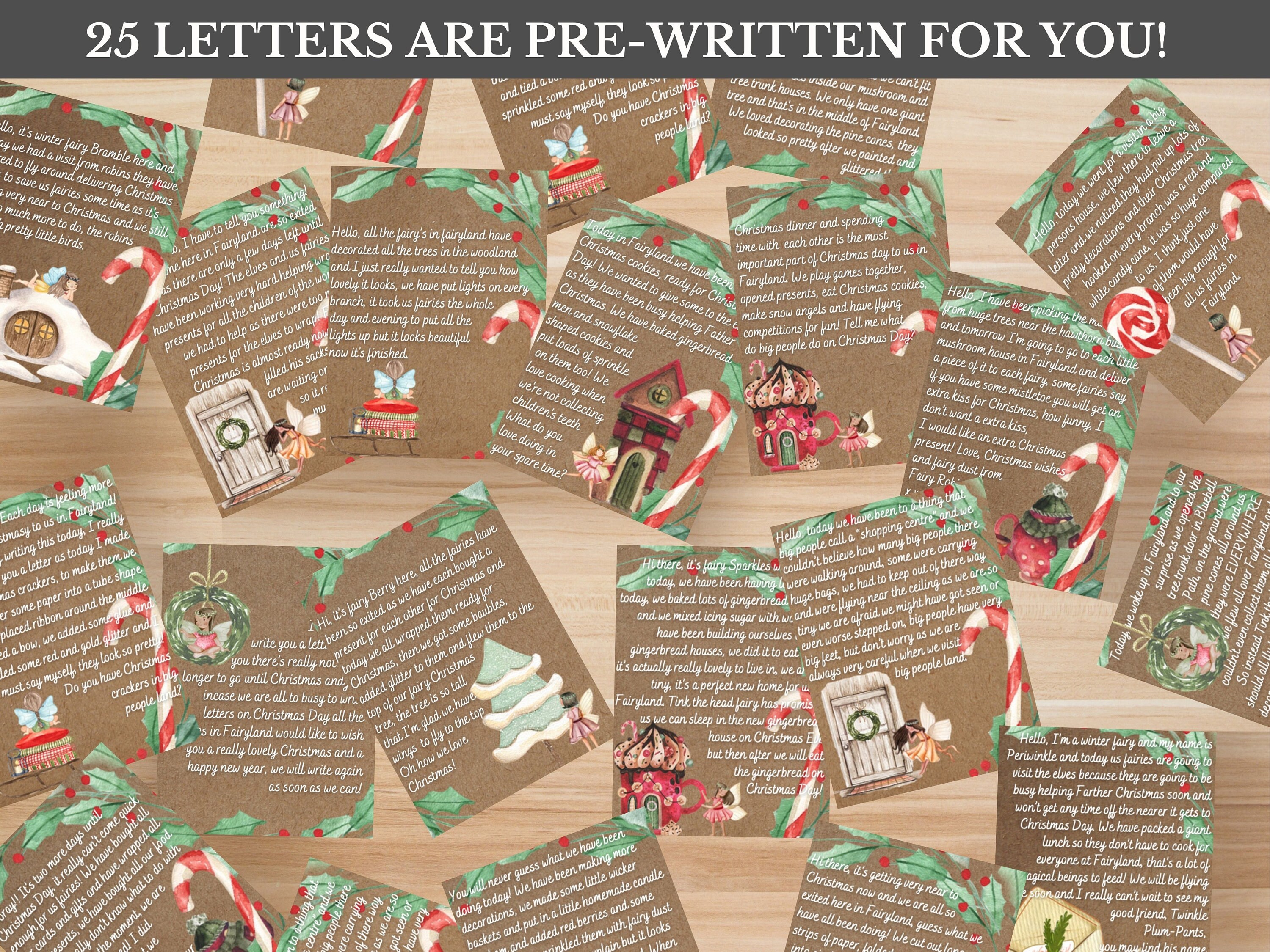 EDITABLE Christmas Fairy Letter for Kids Perzonalise for | Etsy Canada