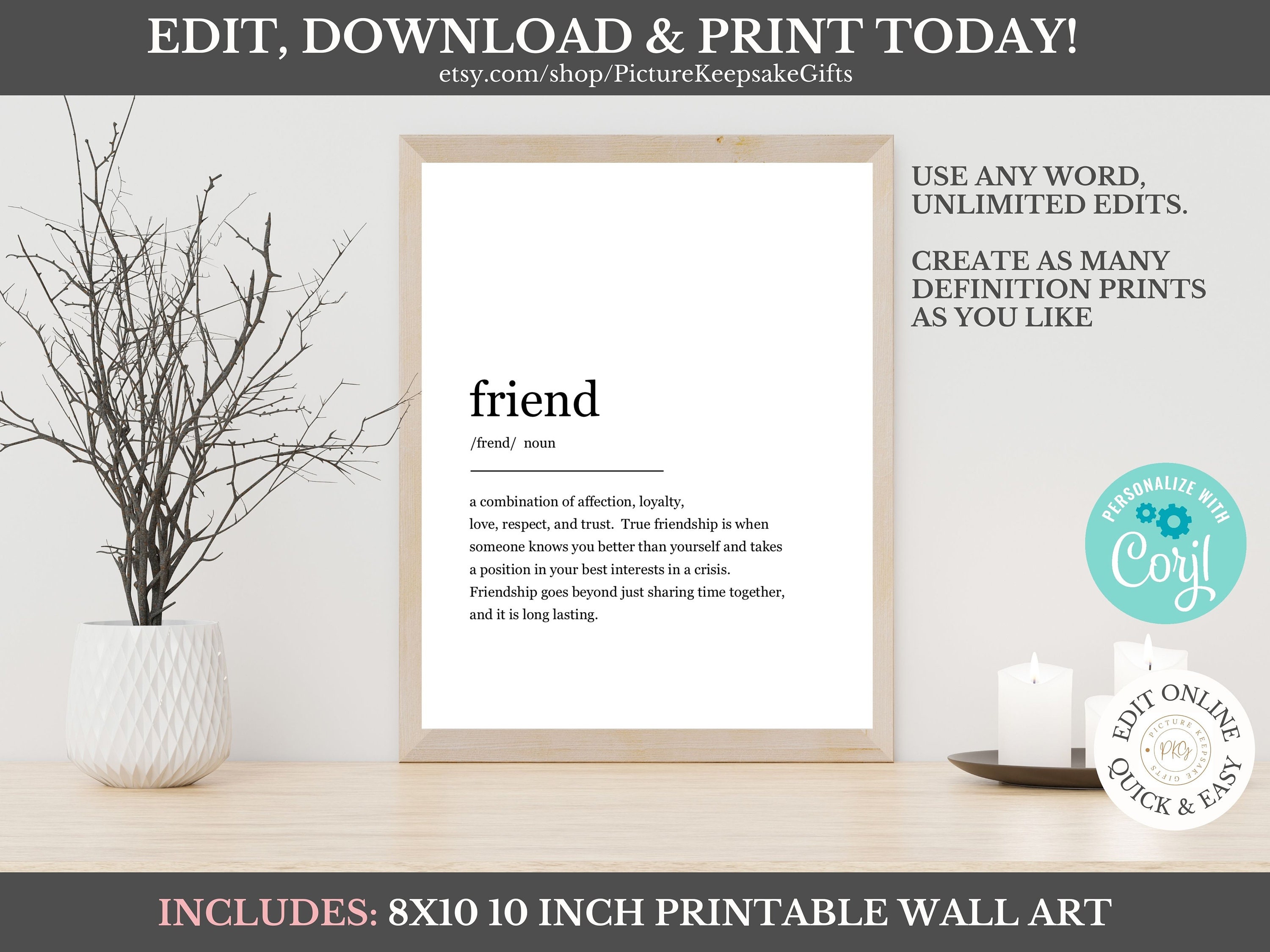 Definition Prints Wall Art Prints Quote Prints Family - Etsy