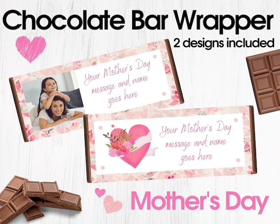 PRINTABLE Mothers Day Chocolate Bar Wrapper Template Hershey | Etsy