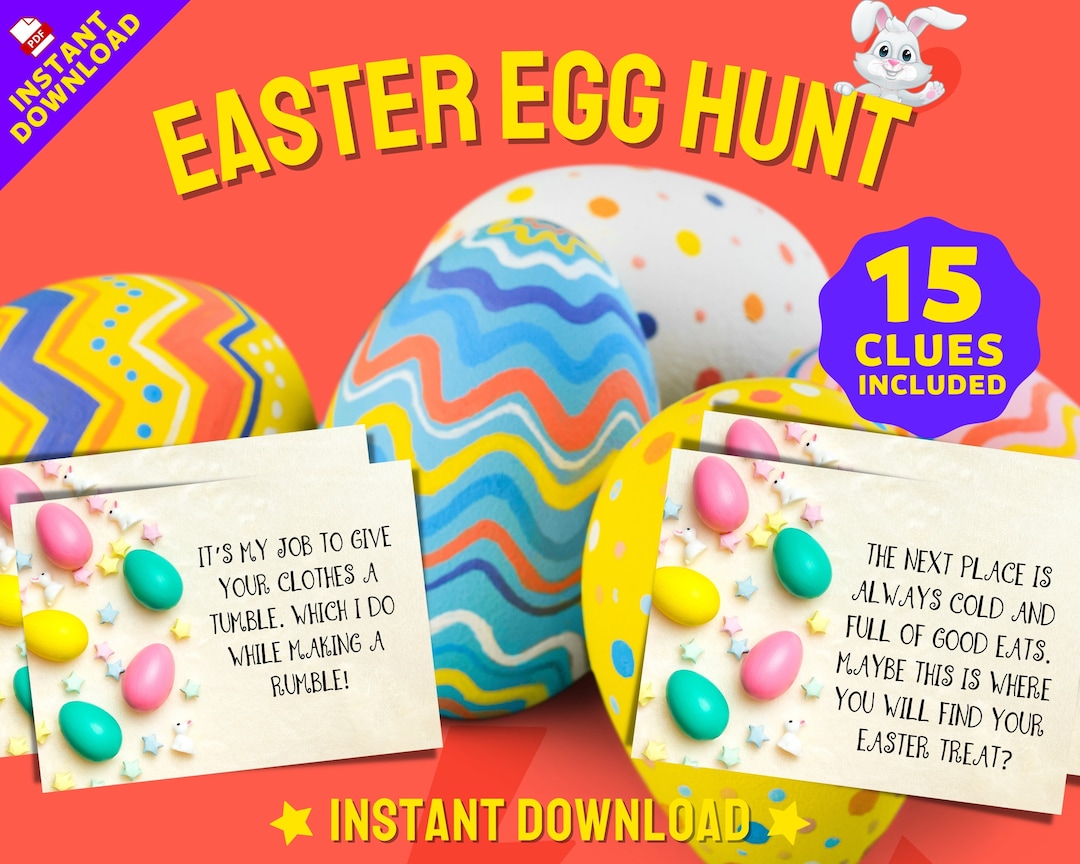 Easter Egg Hunt Clues Clue Cards For Indoor Scavenger Hunt Etsy easter-egg-hunt-clues-clue-cards-for-indoor-scavenger-hunt-etsy