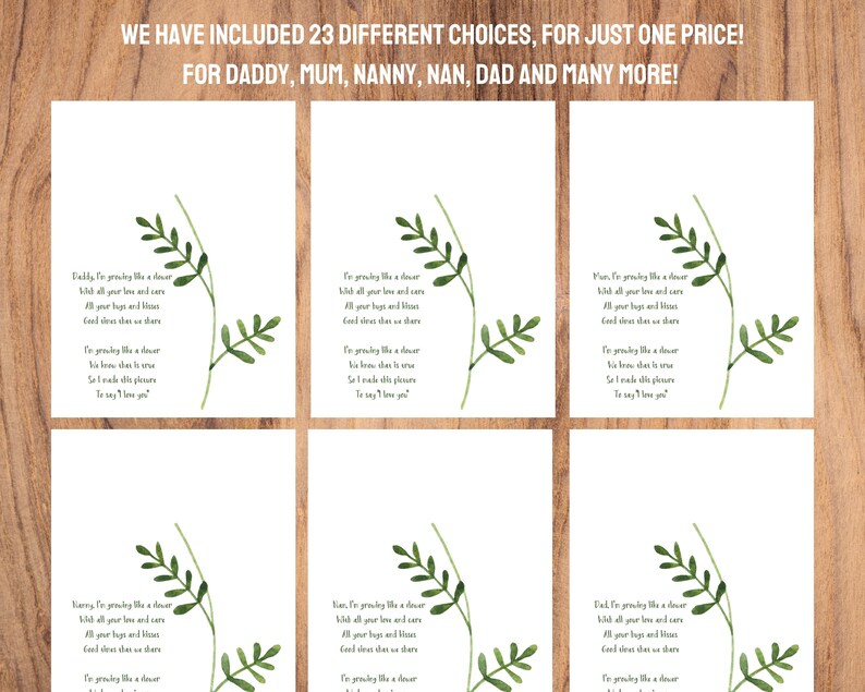 PRINTABLE Mothers Day Handprint Craft Growing Like a Flower - Etsy