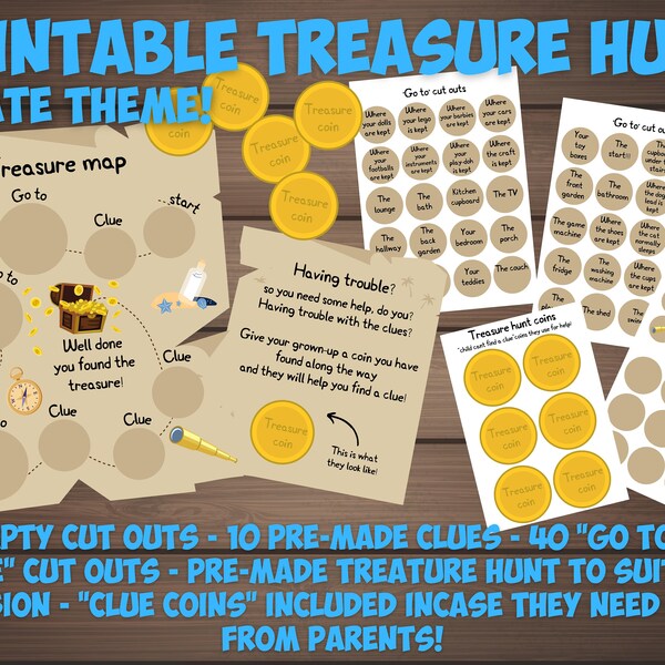 Pirate Treasure Hunt - Etsy