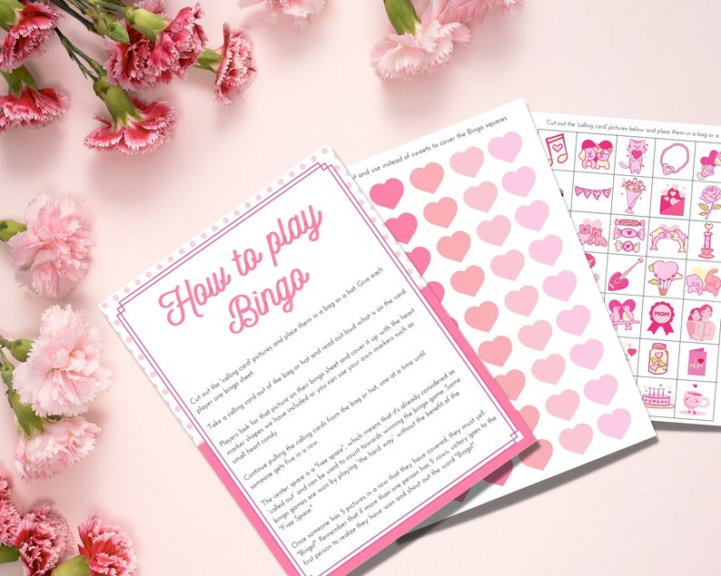 Mother's Day Bingo Game Easy to Print & Play Family | Etsy