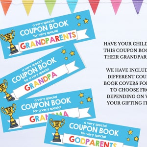 Grandparents Day Printable Coupon Book, Mothers Day Gift for Grandma ...