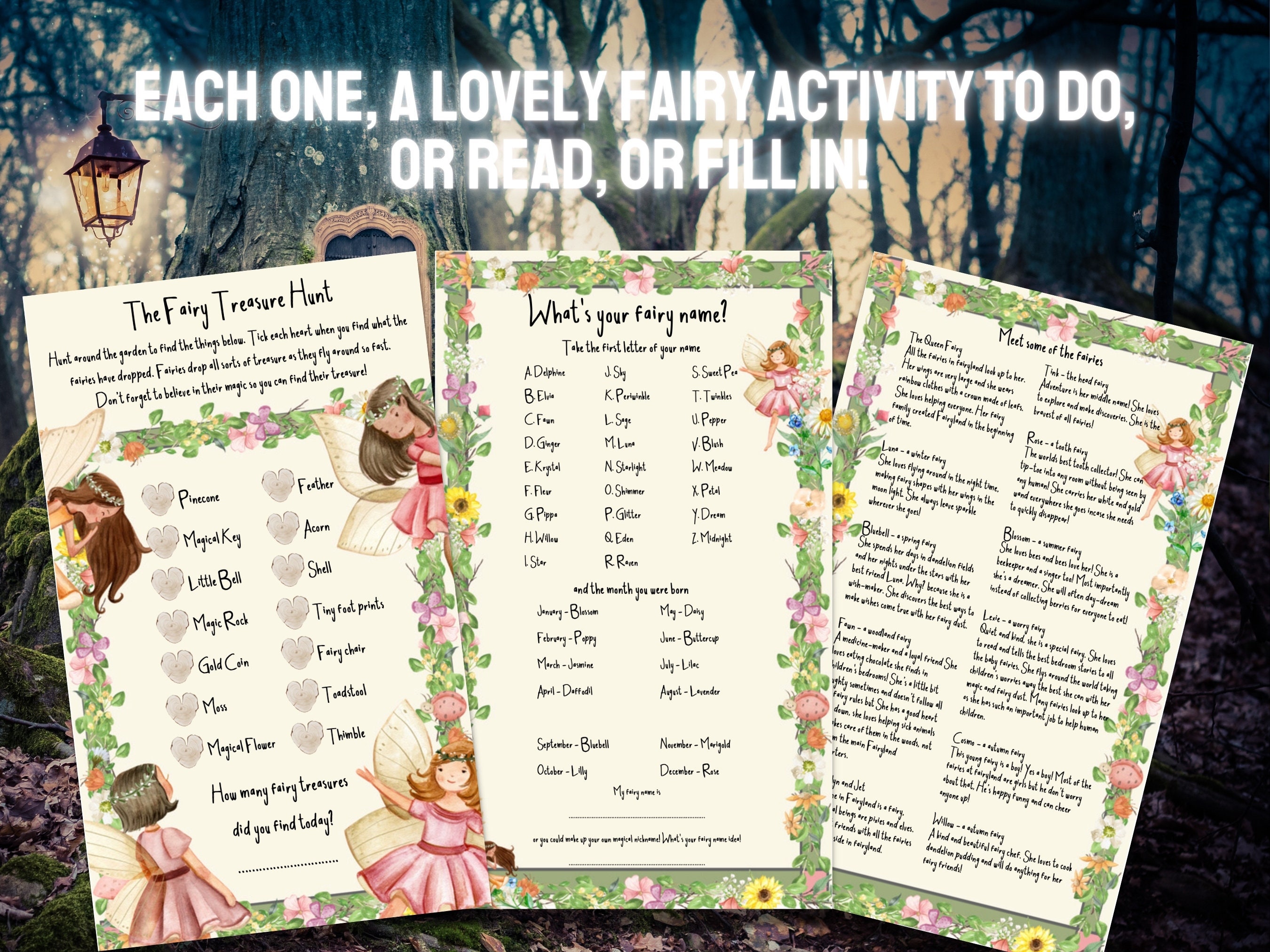 PRINTABLE Tooth Fairy Activities for Kids Lost Tooth Note | Etsy