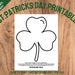 PRINTABLE St. Patricks Day Handprint, St Patricks Day Craft, Shamrock ...