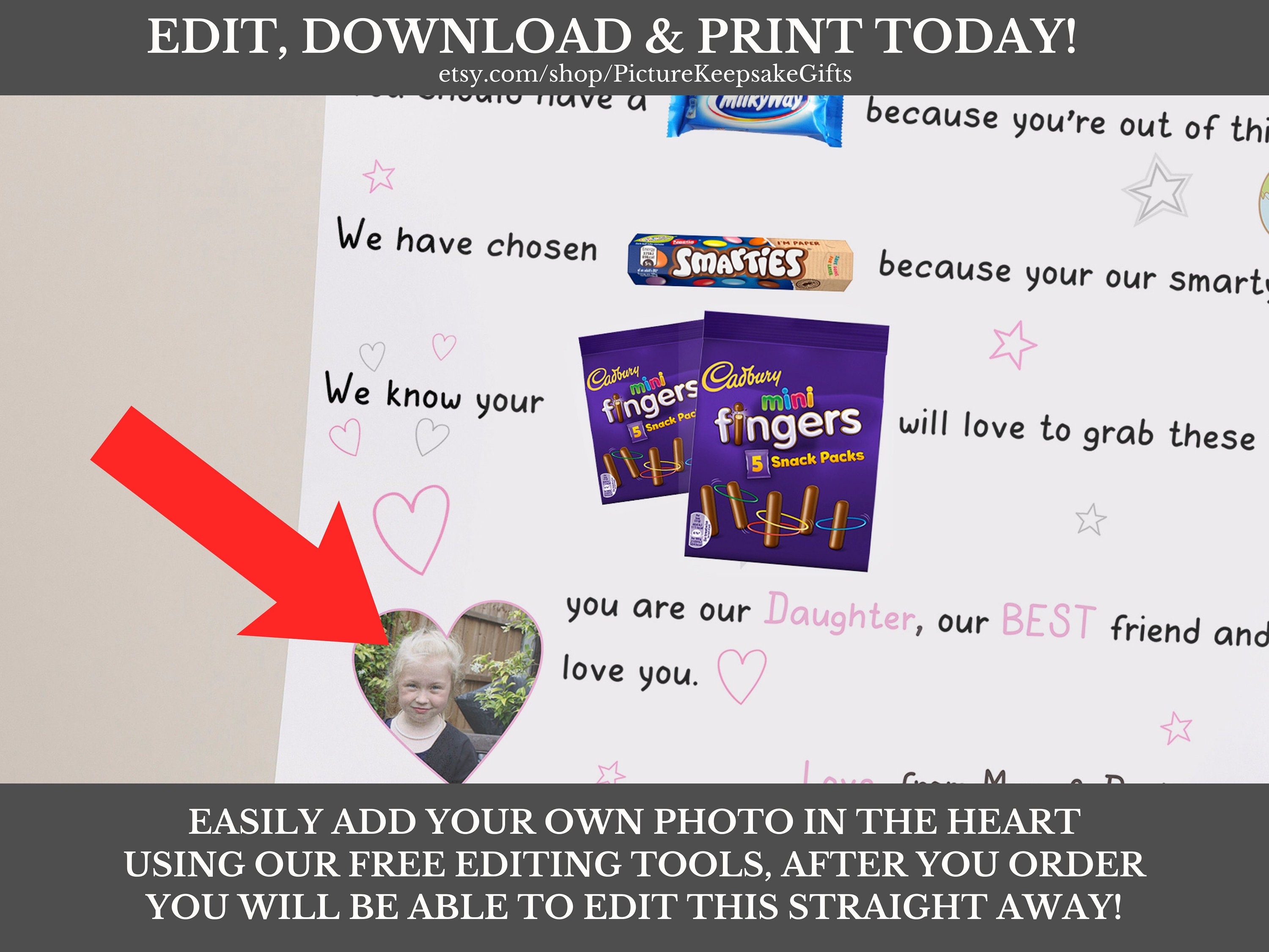 Personalised Birthday Chocolate Message Board Personalised | Etsy UK