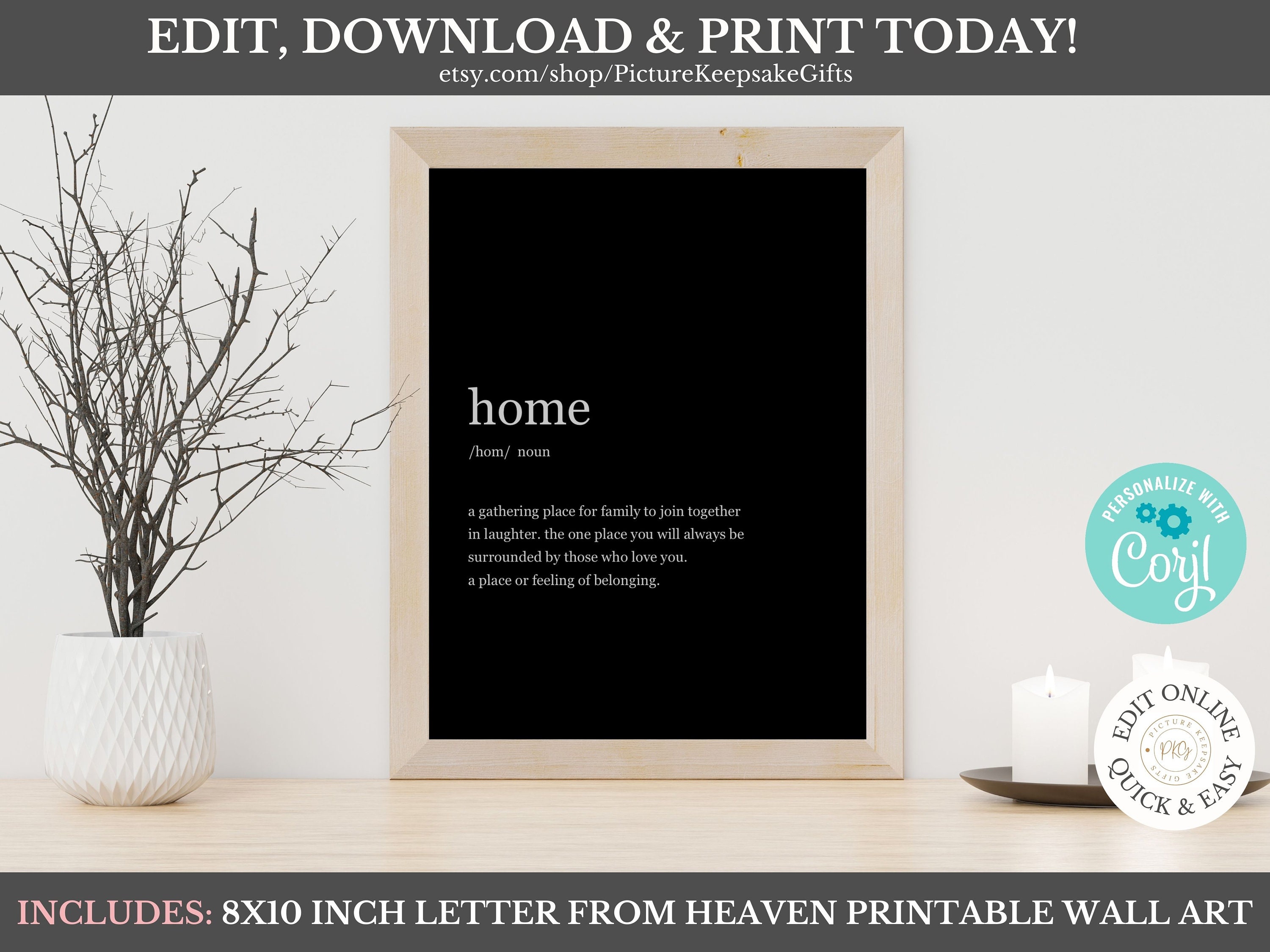 Definition Prints Wall Art Prints Quote Prints Family | Etsy