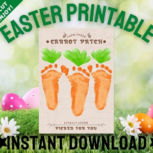 PRINTABLE 3 FEET Foot Print Farm Sign Carrot Patch Easter / Footprint ...