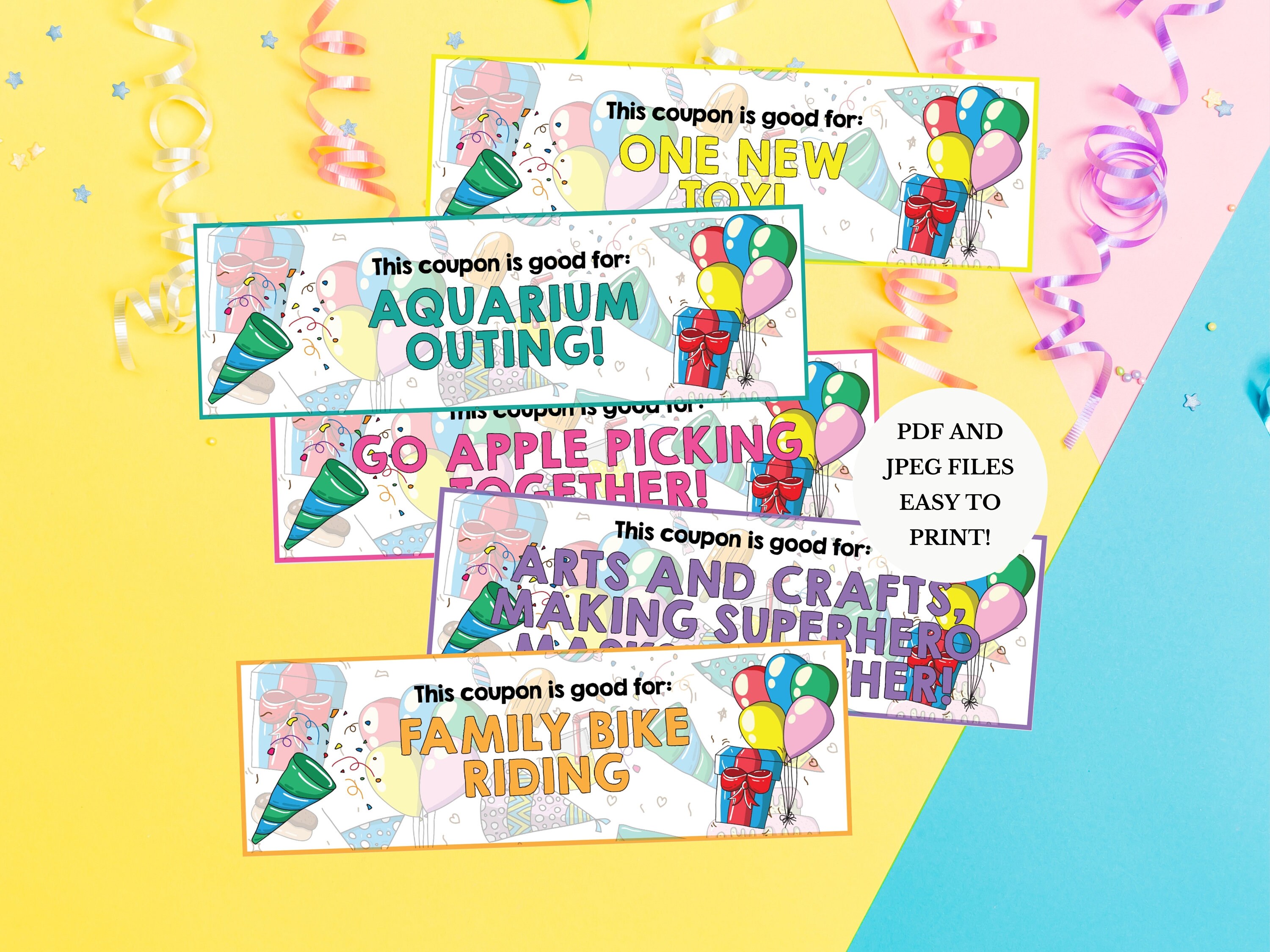 Printable Birthday Coupon Template Editable Gift Voucher | Etsy UK