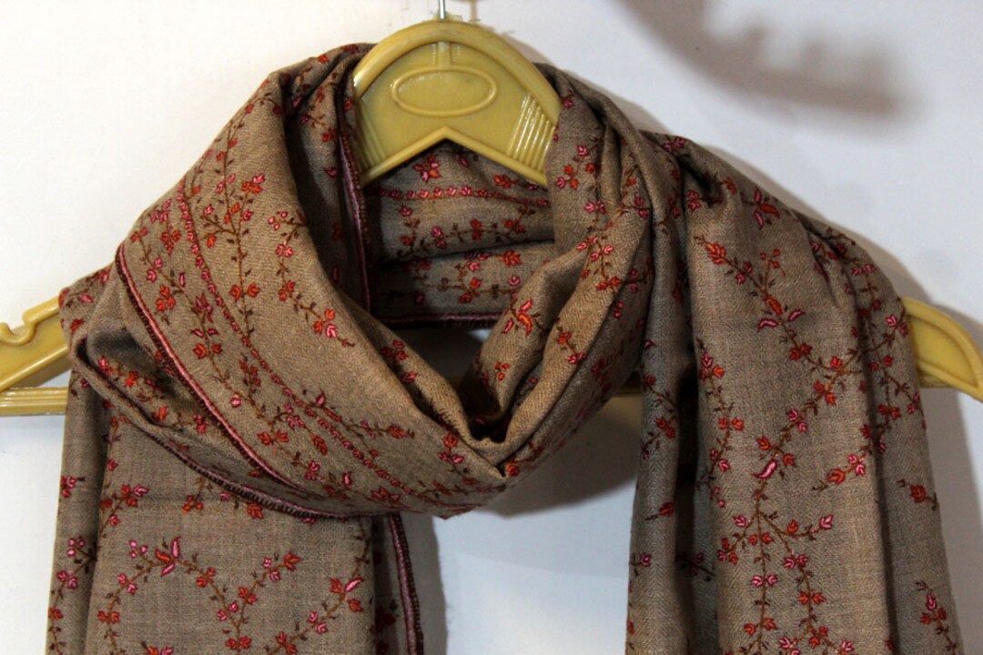 Handloom Pashmina Sozni Embroidery Handmade Luxury Needlework - Etsy