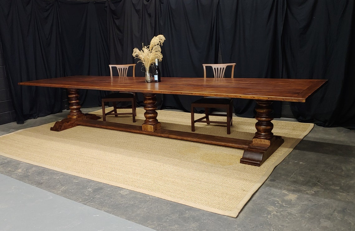 Traditional Dining Tables Made From Antique Materials - Etsy