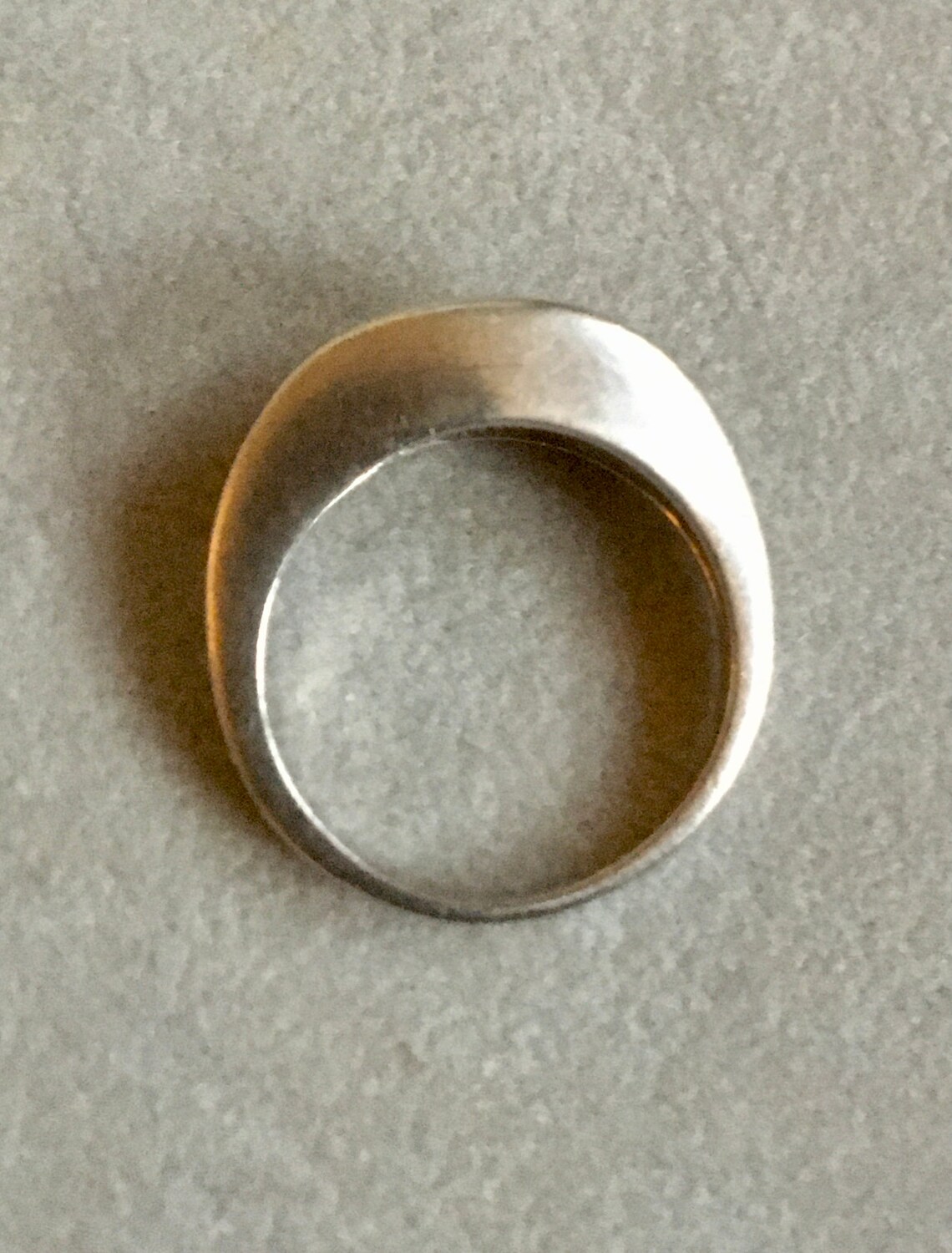 Silver Ring With Single Clear Stone in Oyster Setting U.K. - Etsy