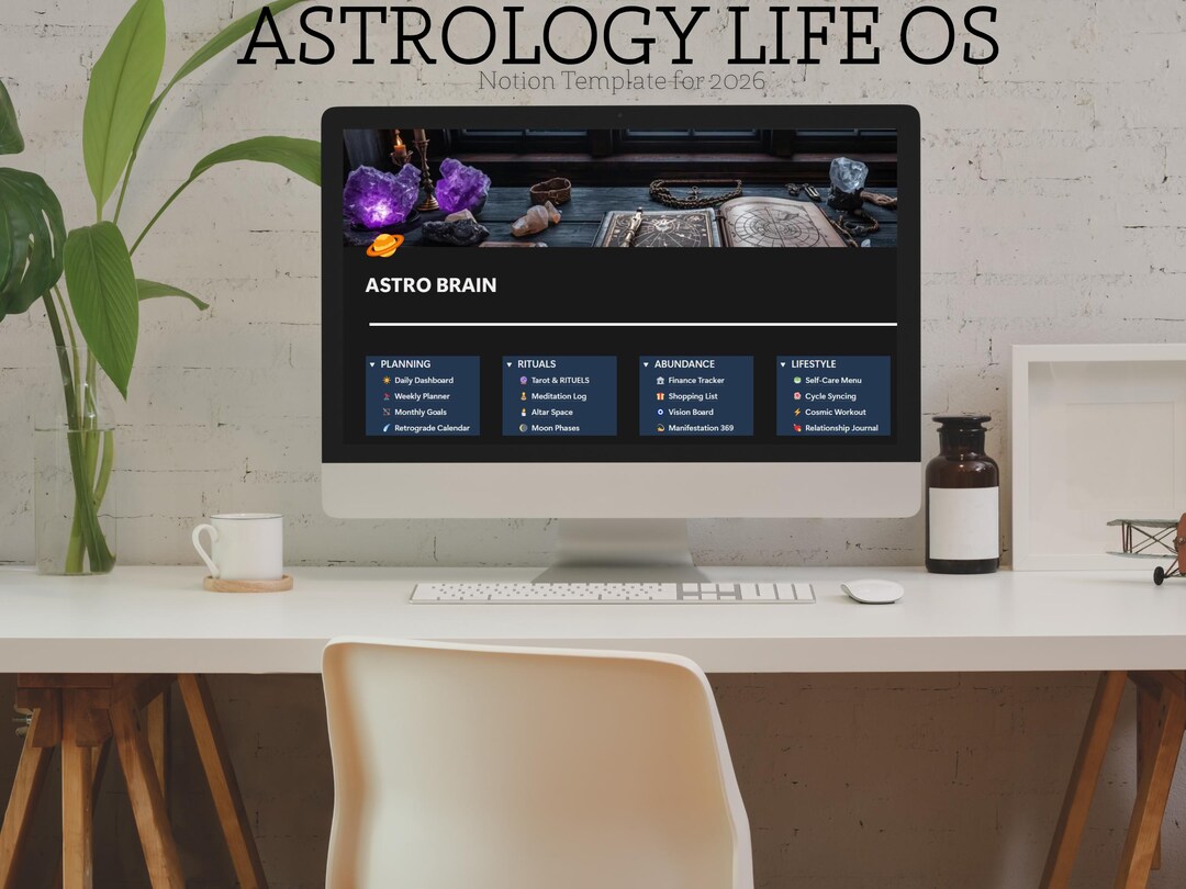 Aesthetic Notion Template | Astrology Life Planner & Spiritual Journal ...