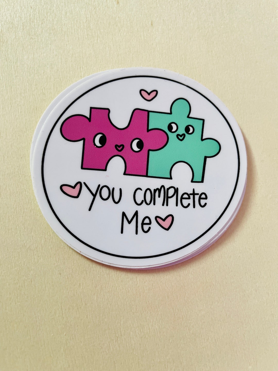 You Complete Me Die Cut Sticker - Etsy