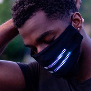 Customizable LED Bluetooth Mask: Display Text and Voice - Etsy
