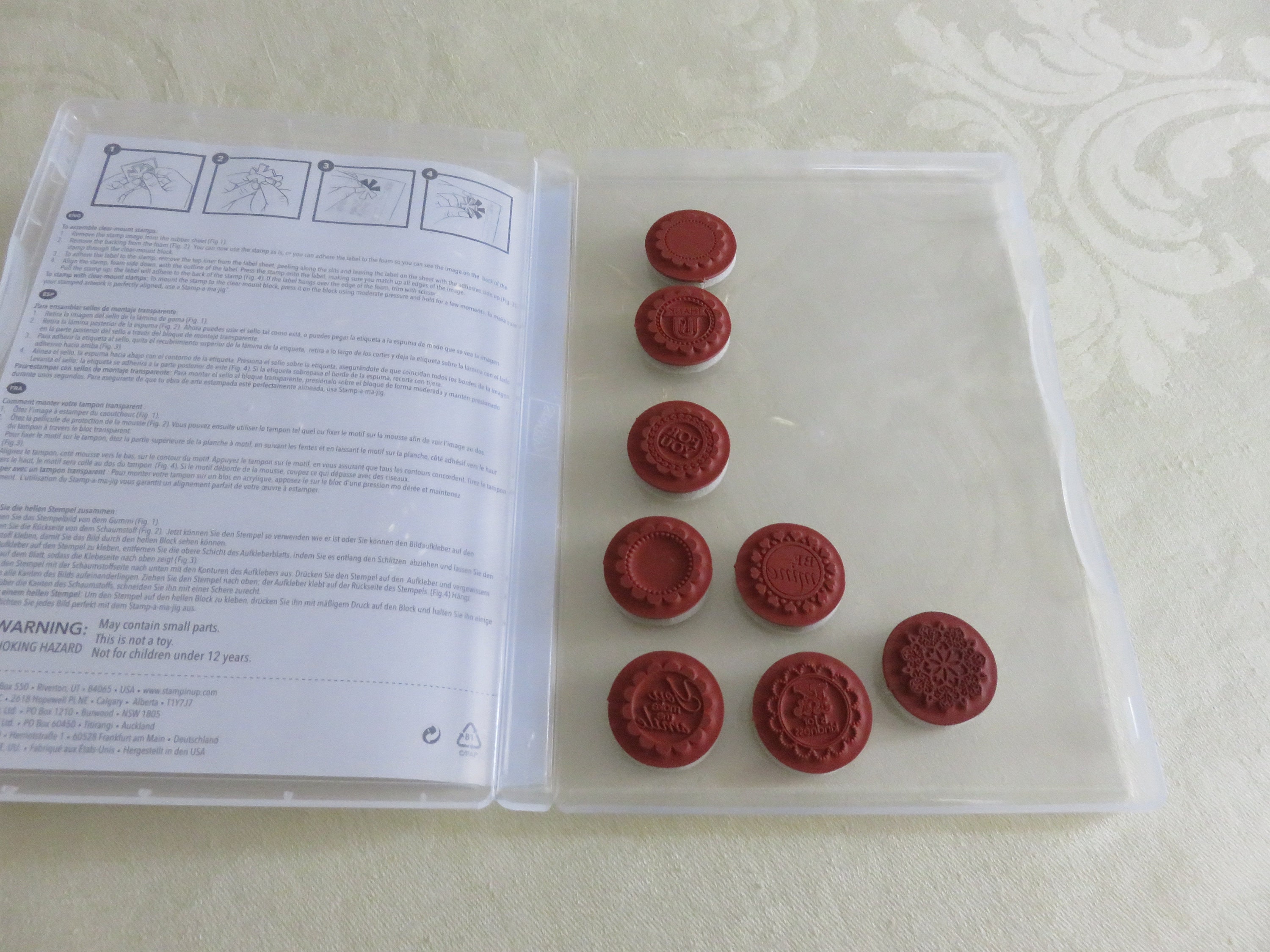 Retired Stampin' up A Round Array Stamp Set - Etsy UK