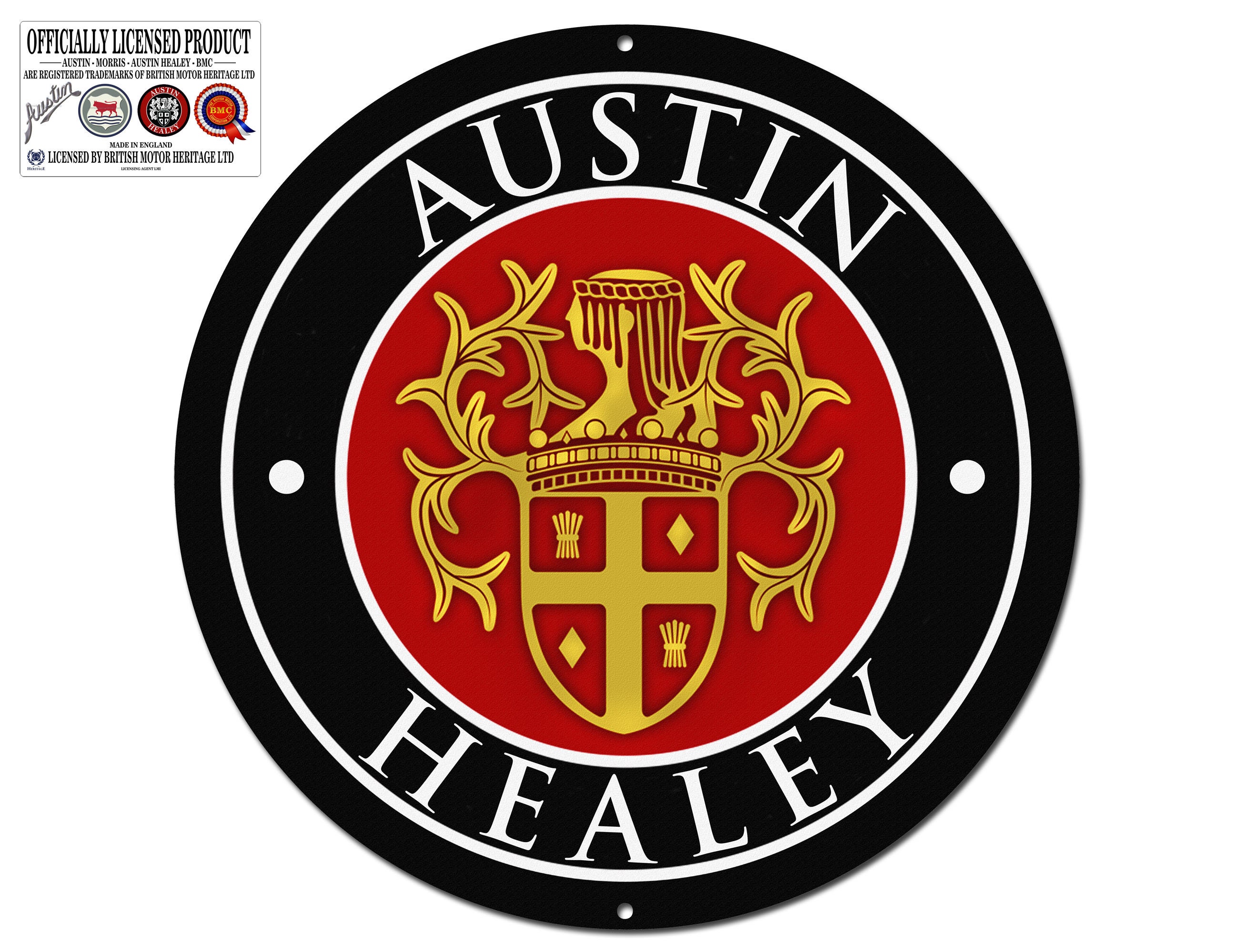 Metal Sign Officially Licensed Austin Healey 11 Round Metal Sign - Etsy