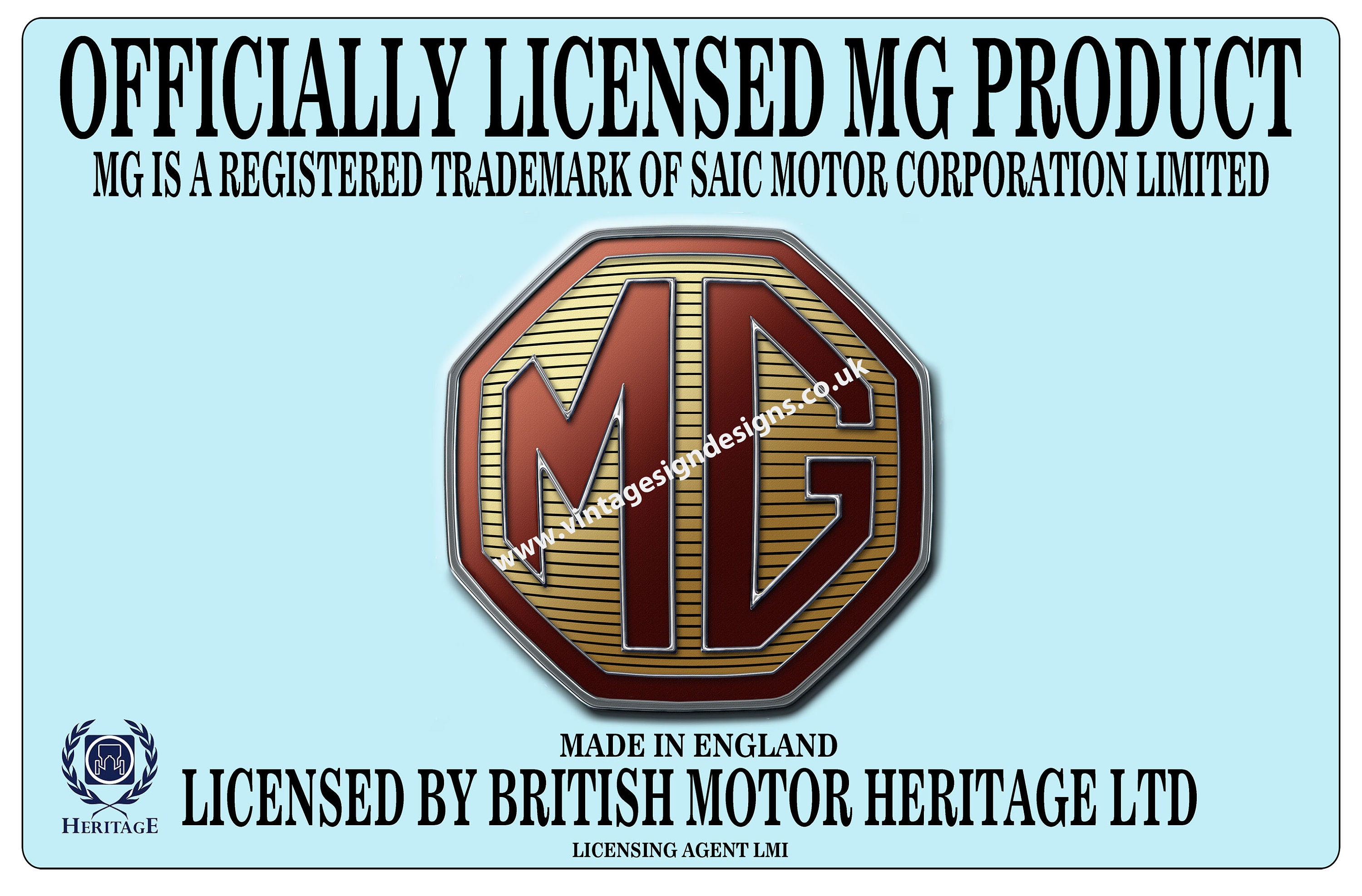 The Classic MG Marque Machine Cut Metal Sign Size Approx Size 12"x 12 ...
