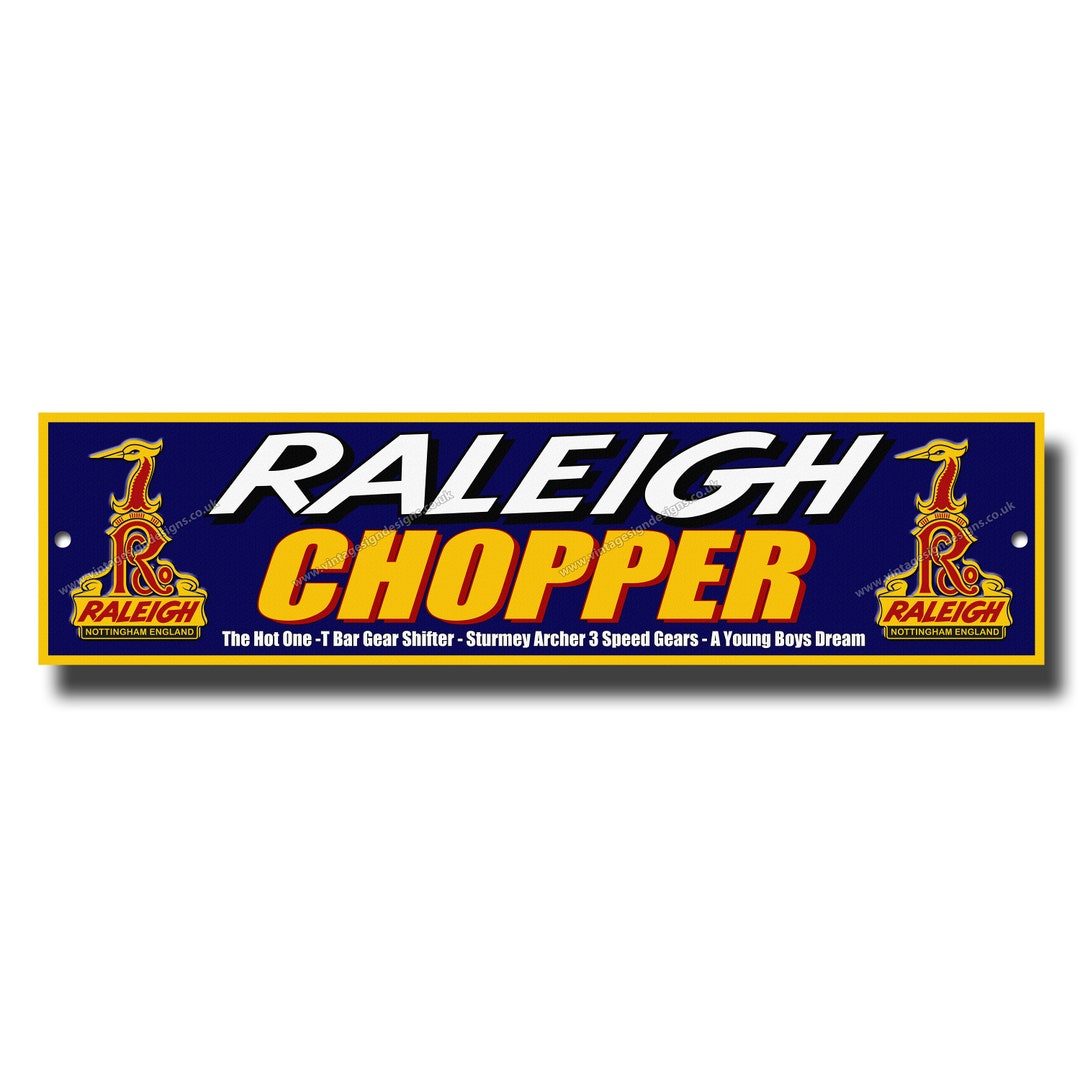 Raleigh Chopper Metal Display Sign / Wall Decor. - Etsy