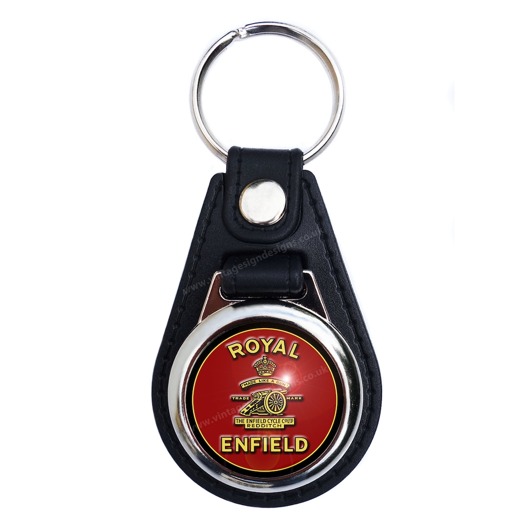 Royal Enfield Round Key Ring / Fob. - Etsy