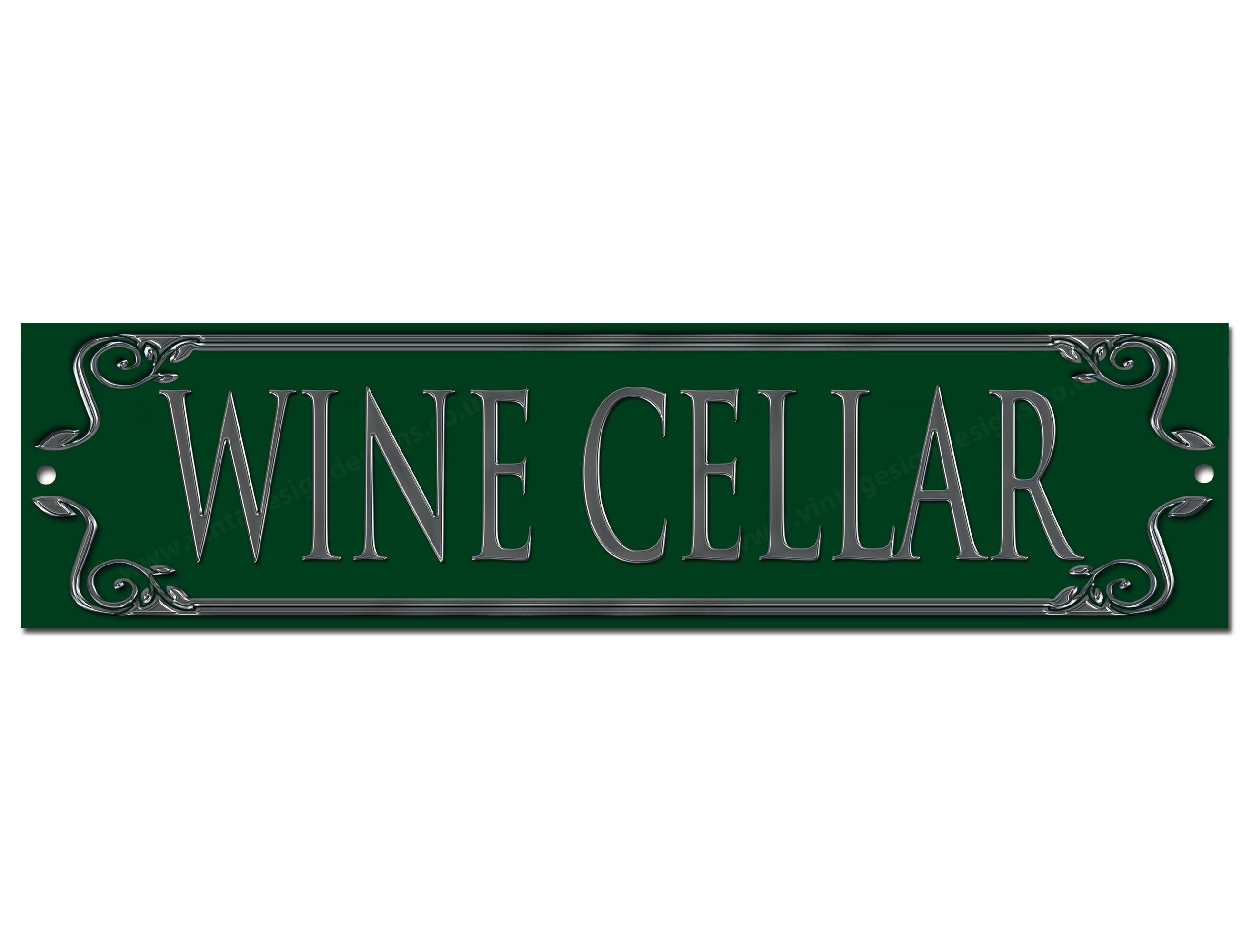 Old Pub Style Wine Cellar Metal Sign. Size 12x3 - Etsy
