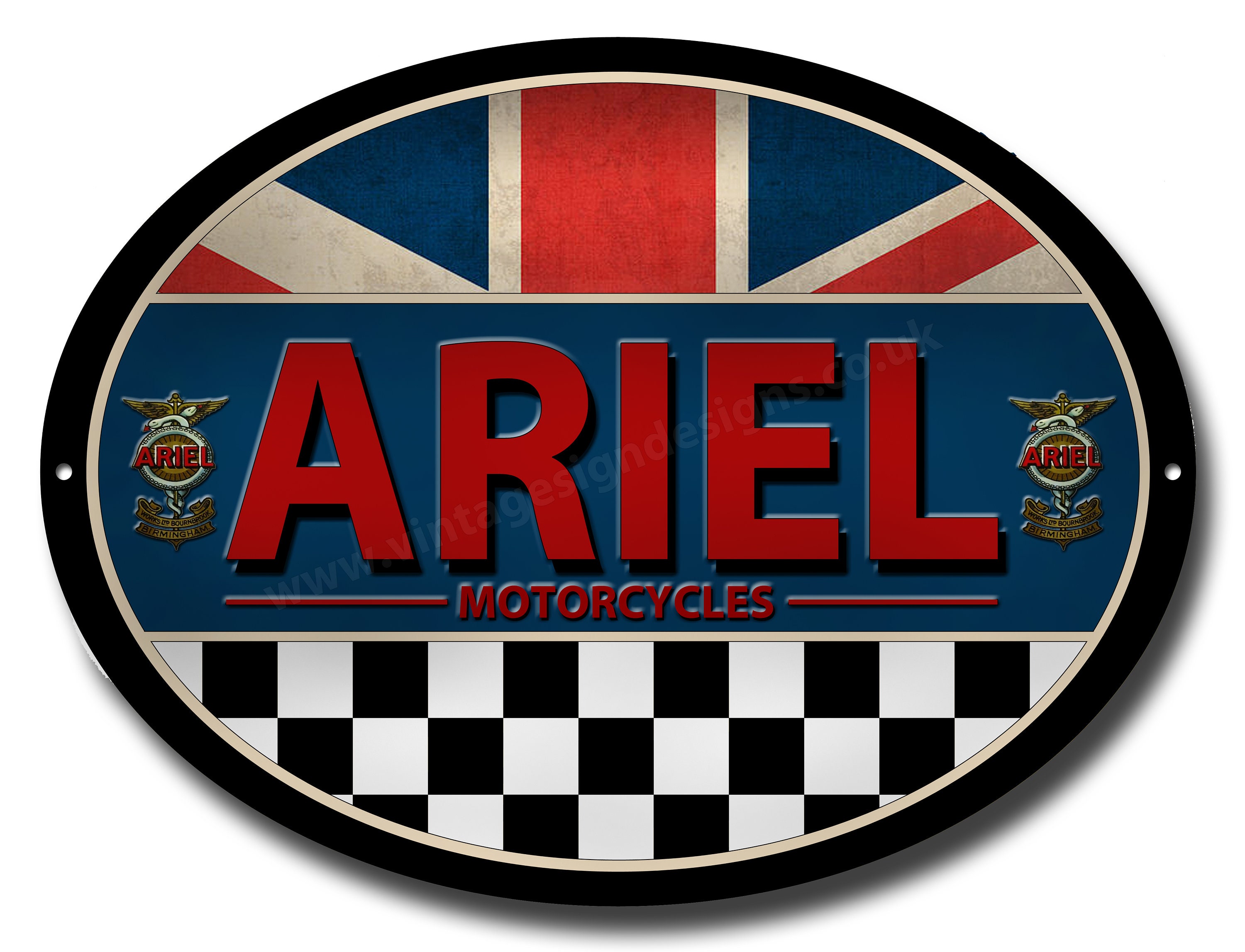 Ariel Motorcycles Machine Cut / Profiled Oval Metal Sign. - Etsy