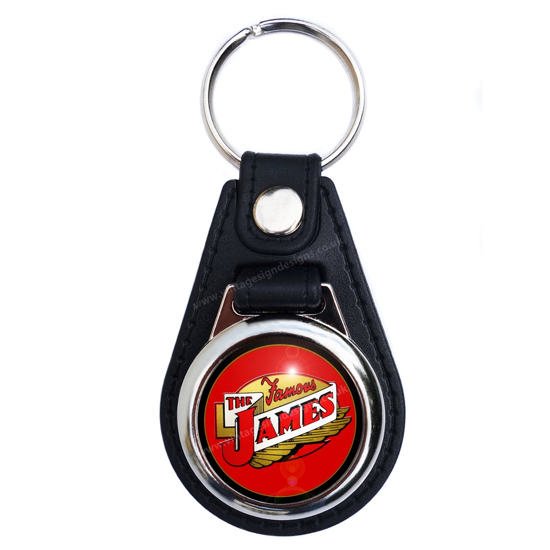 The James Motorcycle Round Key Ring / Fob. - Etsy