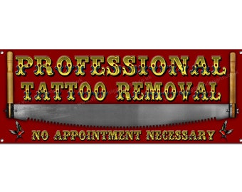 No Crying Hand Painted Sign Tattoo Shop Piercing Handmade - Etsy