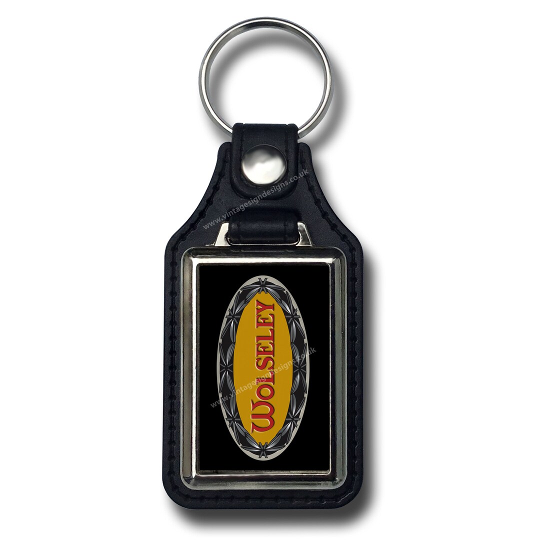 Wolseley Cars Faux Leather Rectangle Key Ring / Fob. - Etsy