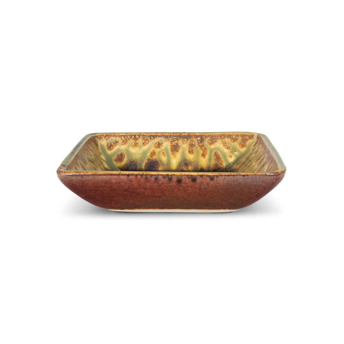 Red Ceramic Square Plate Small Ceramic Dish Great as a Key - Etsy