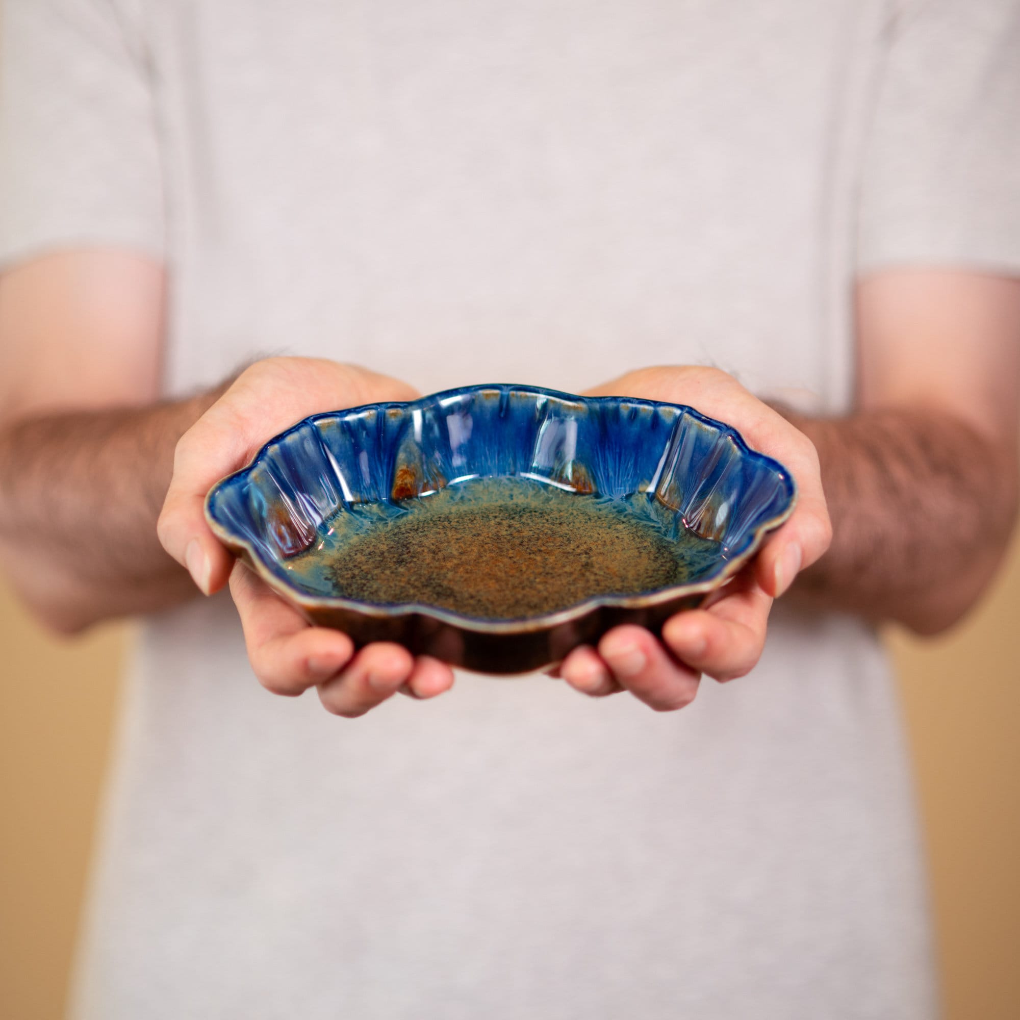 Blue Pottery Key Tray / Key Bowl, Great as a Ceramic Trinket Dish ...