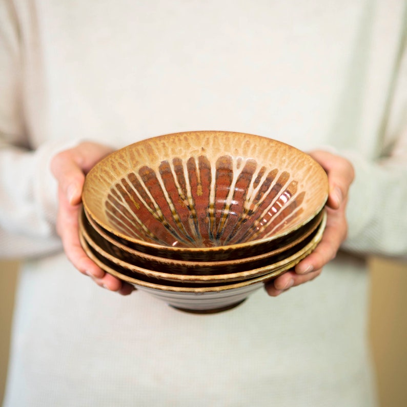 Ceramic Pasta Bowl 8 In, Pottery Salad Bowl, Handmade Ceramic Bowl ...