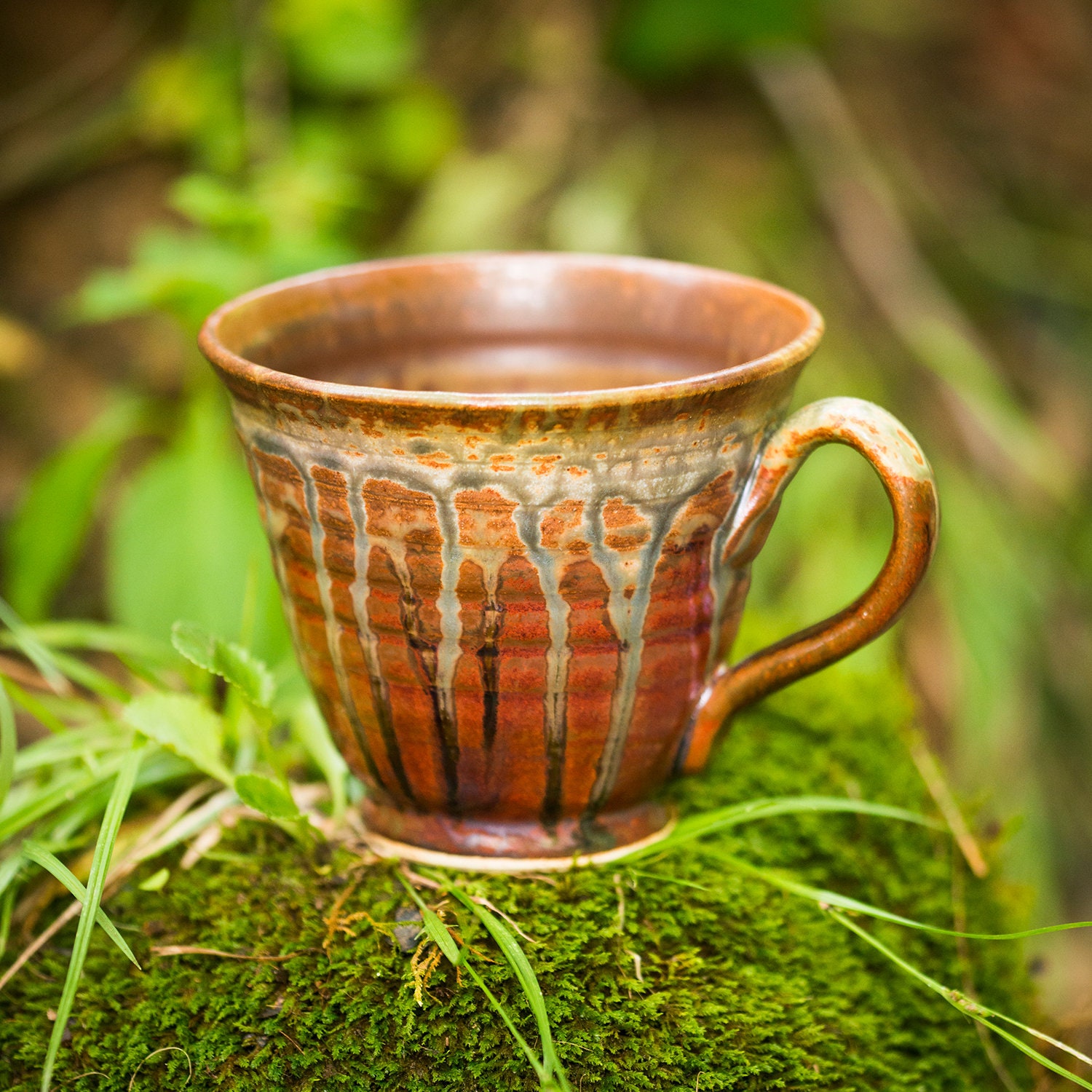 Large Red Ceramic Mug, Pottery Soup Bowl, Soup Mug With Handle, Red ...