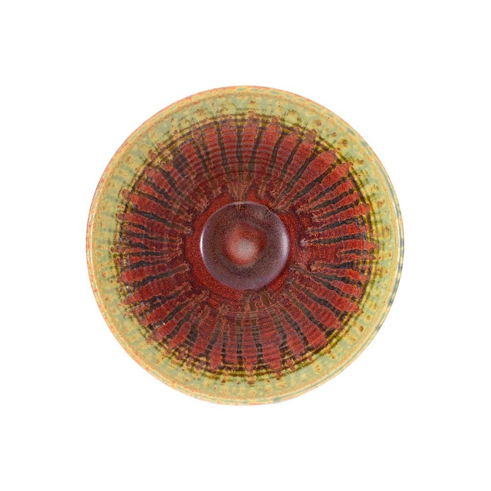 Large Stoneware Bowl in Rustic Red, Fruit Bowl Pottery, Large Serving ...