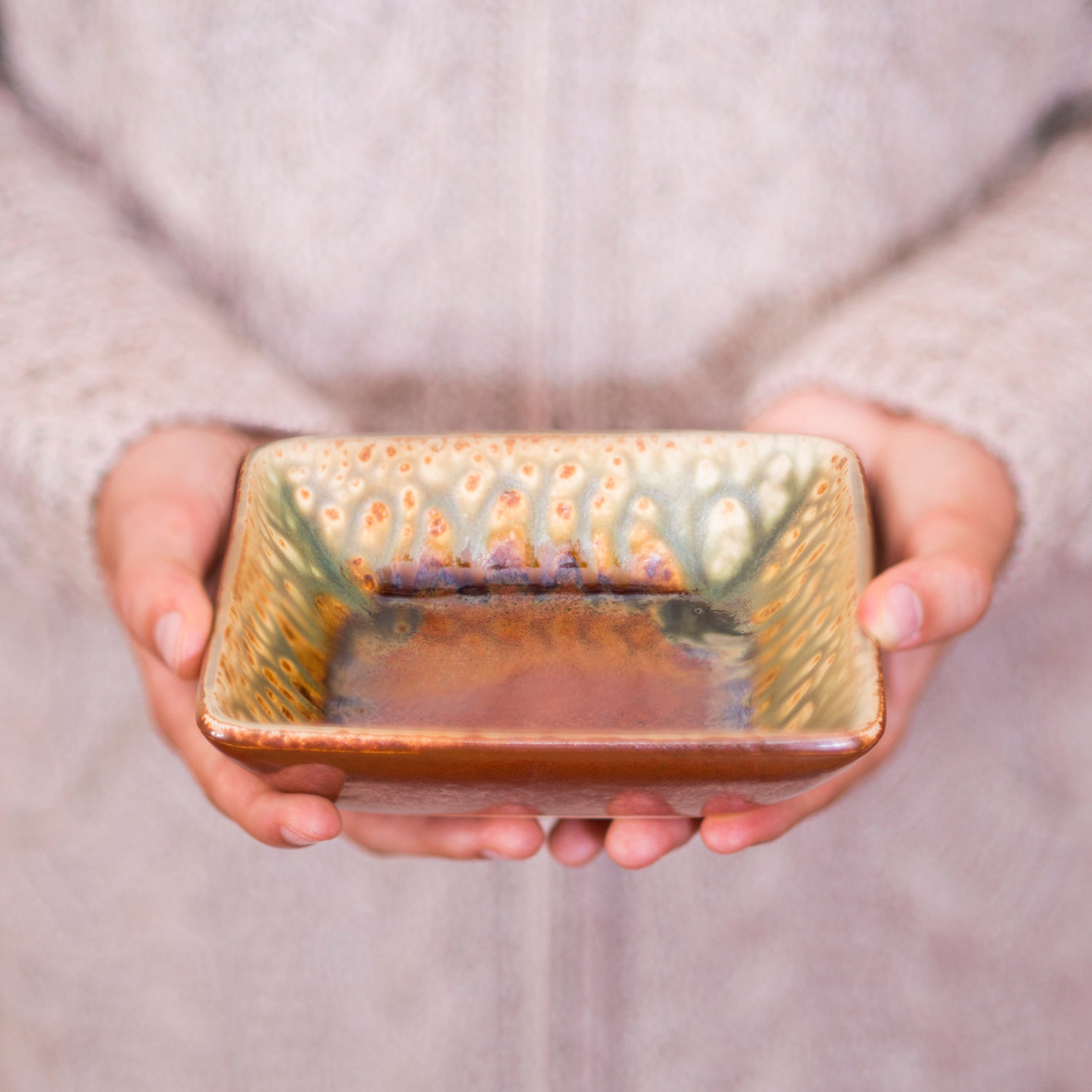 Red Ceramic Square Plate Small Ceramic Dish Great as a Key - Etsy