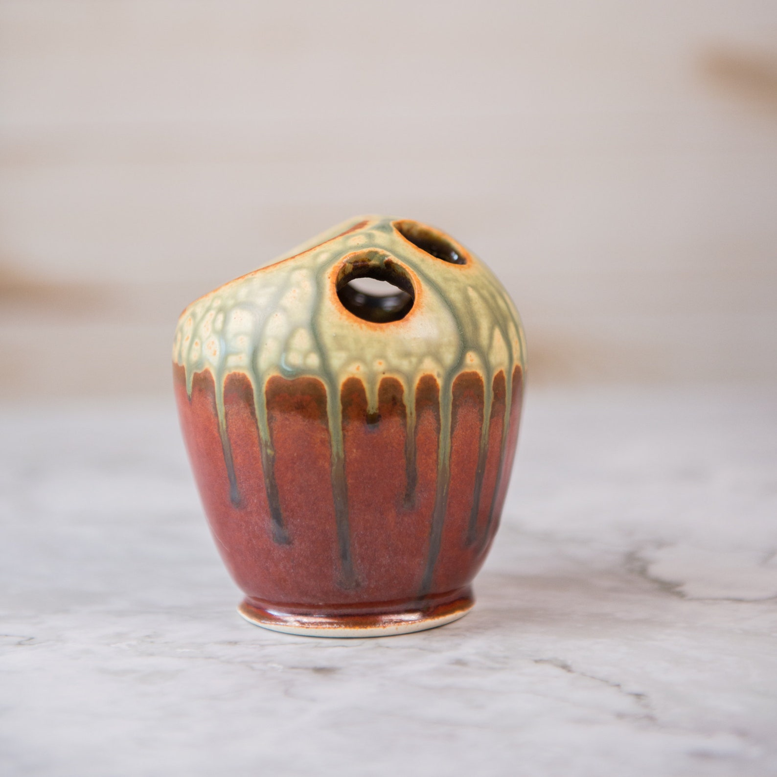 Red Ceramic Toothbrush Holder Toothpaste Holder Bathroom - Etsy