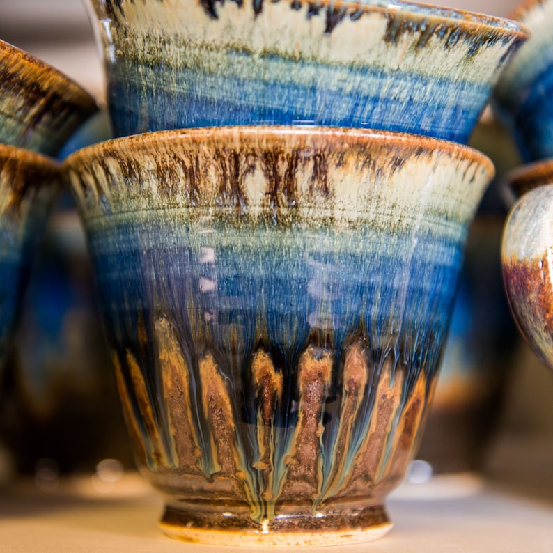 Blue Large Pottery Mug Handmade Ceramic Soup Bowl Pottery | Etsy