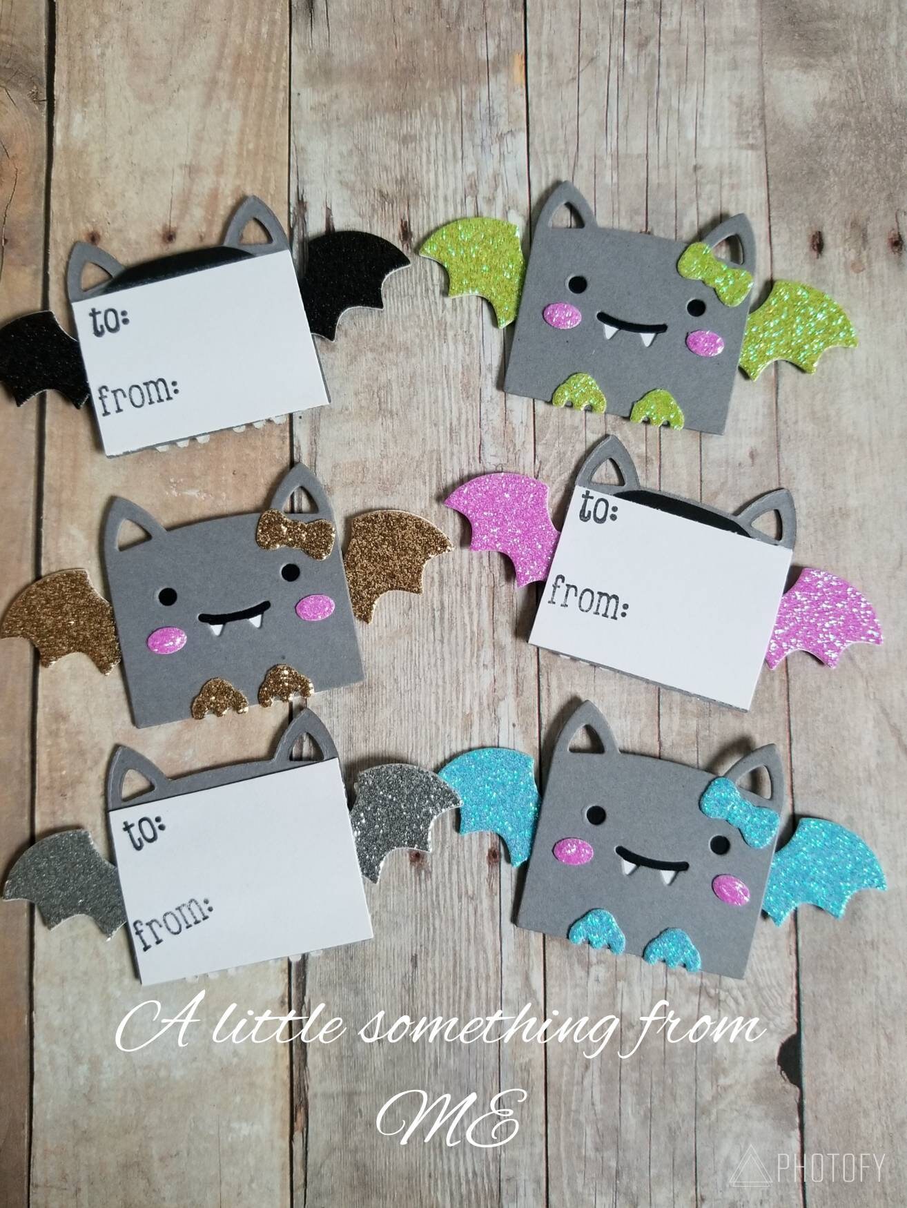 Bat Tags, Gift Tags, Halloween Tags, Birthday Tags, Treat Bag Tags ...