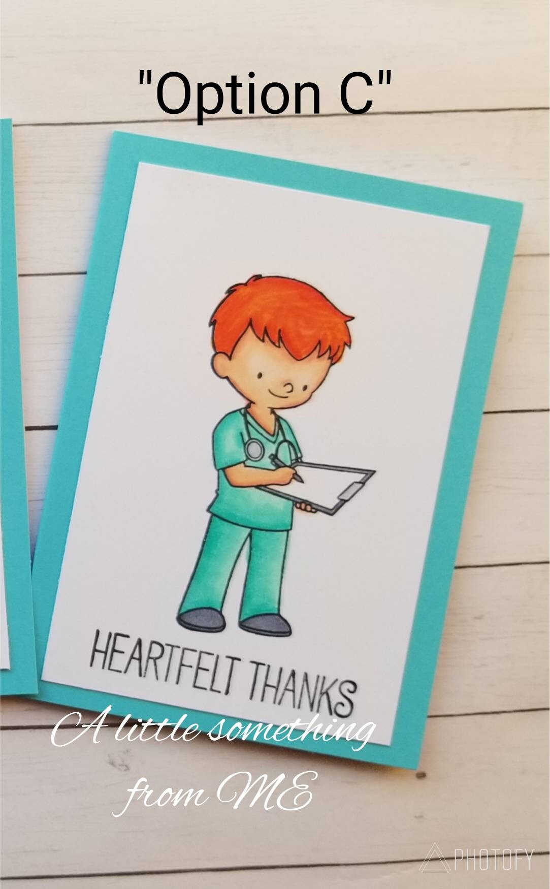 Greeting Card Thank You Card Medical Thank You Card Thank a - Etsy