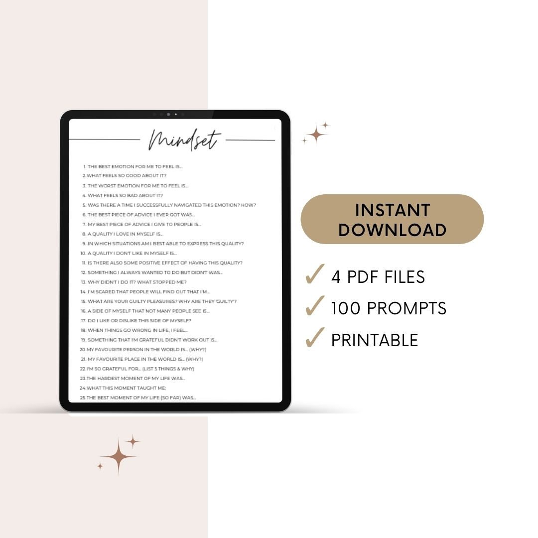 100 Journal Prompts | Healing Journal | Get to Know Yourself | Journal ...