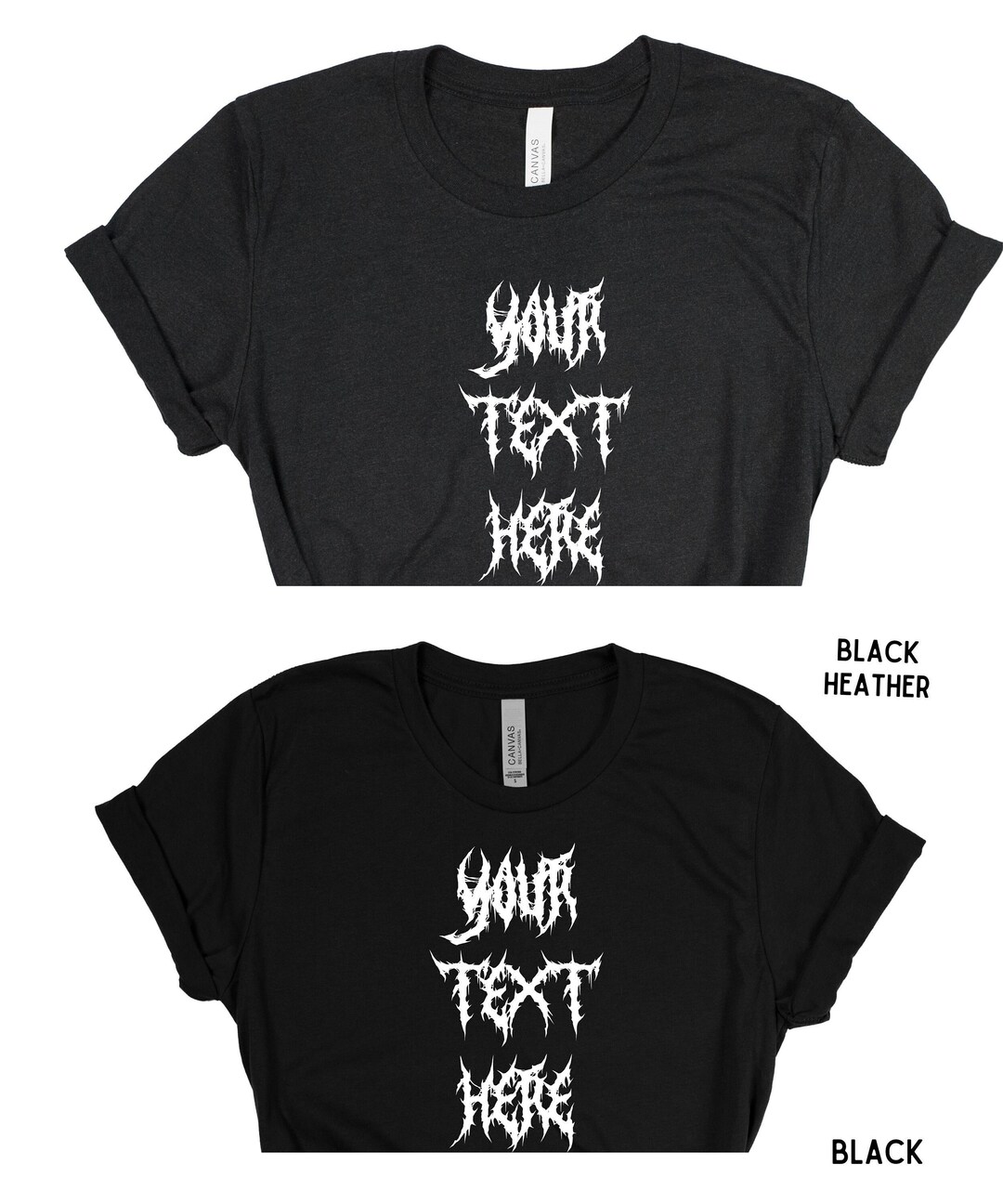 Custom Death Metal Shirt, Custom Metal Band Tee, Personalized Black ...