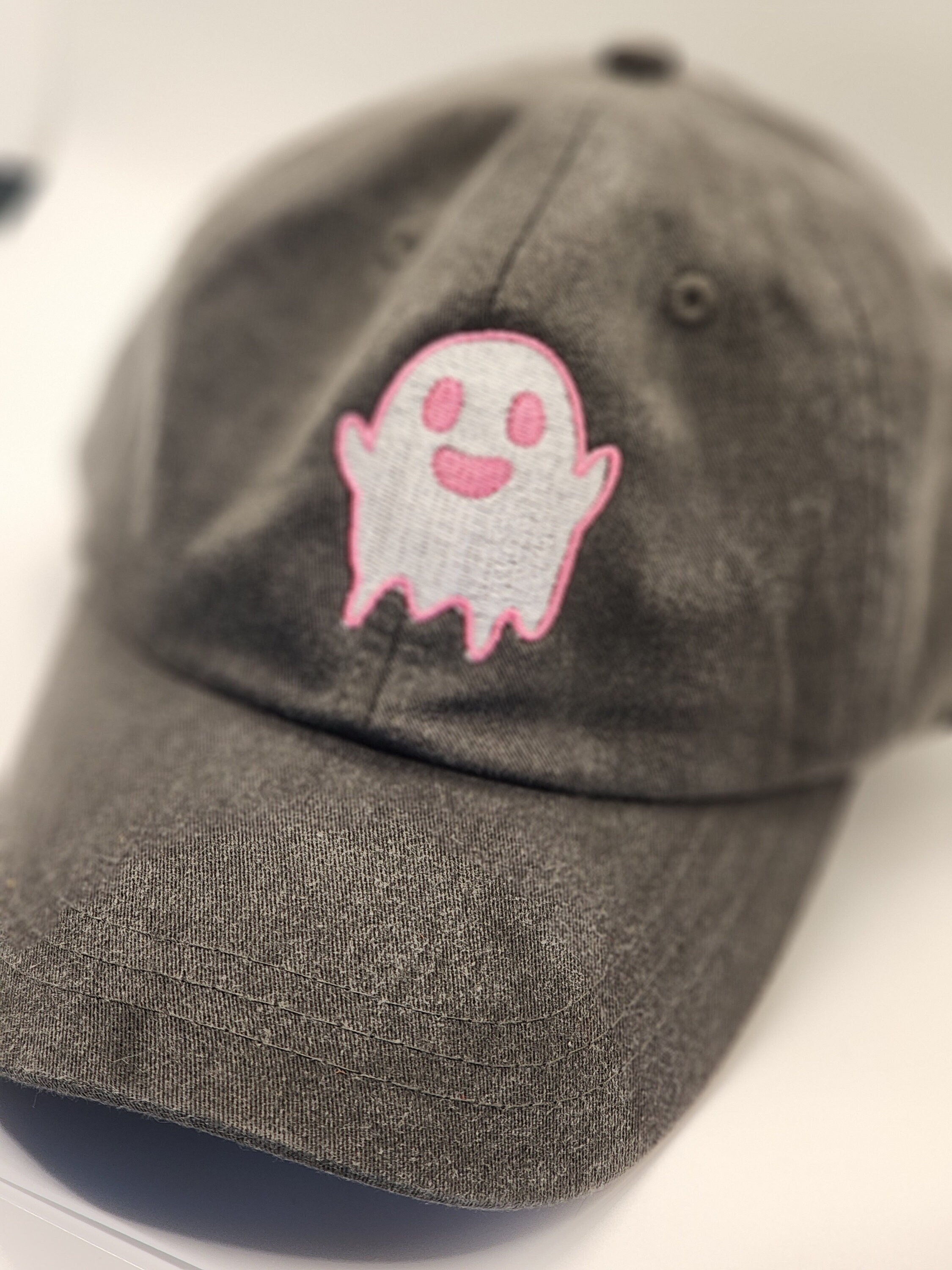 Embroidered Spooky Ghost Baseball Cap Cute Embroidered Hat - Etsy