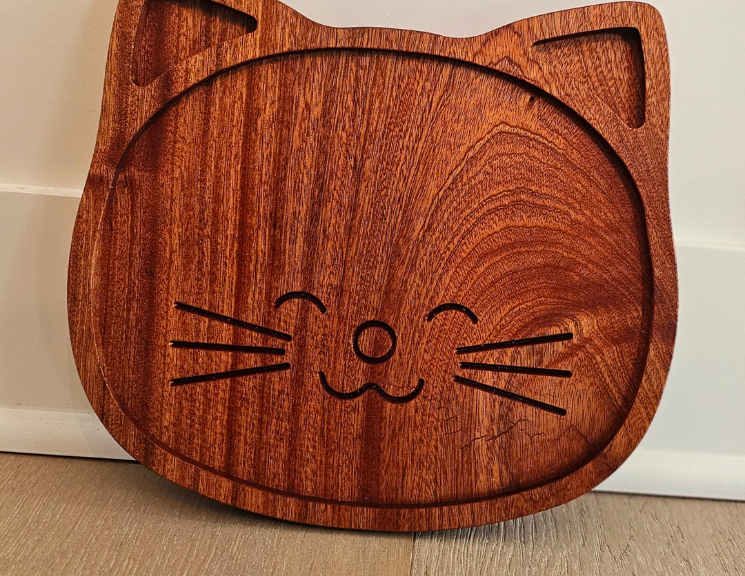 Kitty Cat Serving Tray & Charcuterie Board, Cat Lover Gift, Home Decor ...