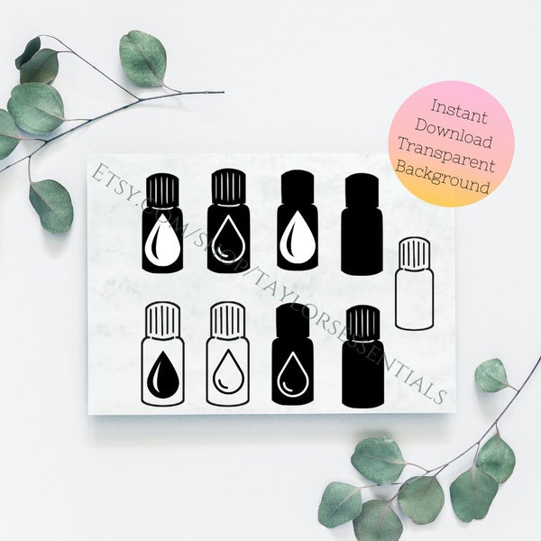 Essential Oil Clipart - Etsy